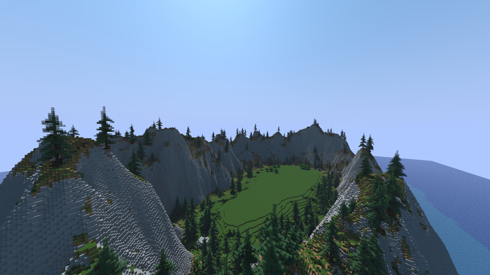 Mountain range island! Minecraft Map