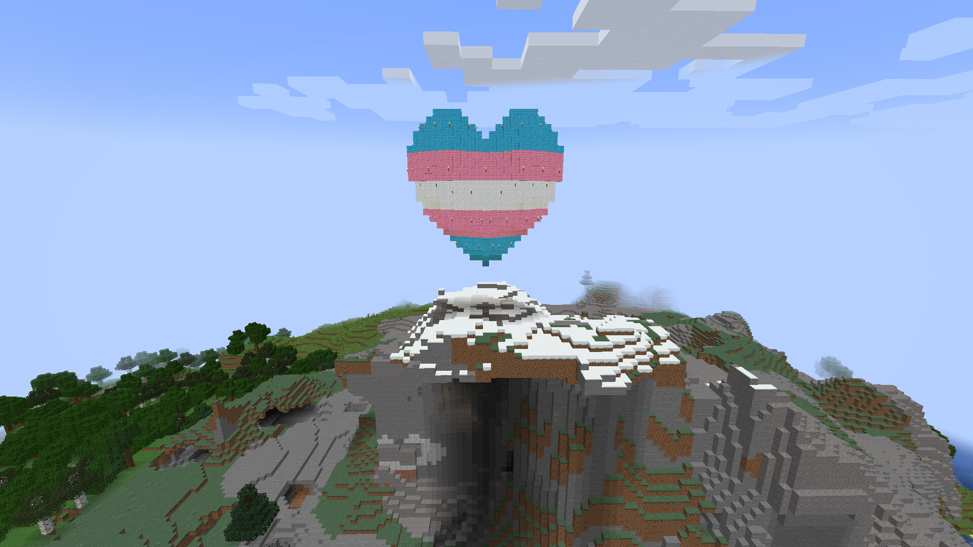 trans heart Minecraft Map