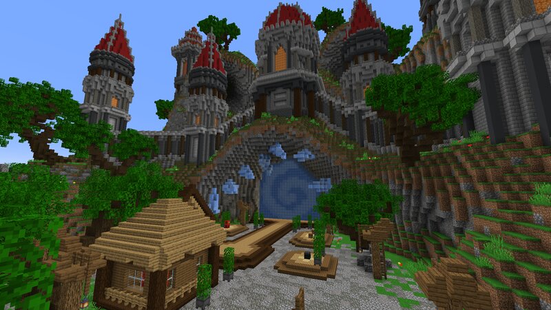 COMMISSION | Medieval Survival Spawn Minecraft Map