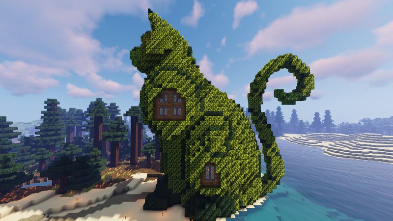 Topiary Cat-fé Minecraft Map