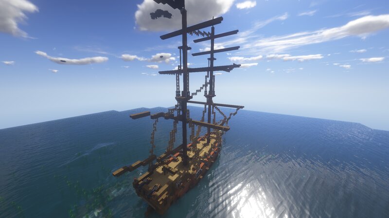 Edward Kenway's Jackdaw (Pirate Brig) Minecraft Map