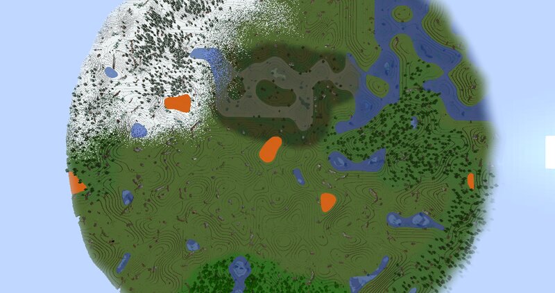 This Map is a Circle Minecraft Map