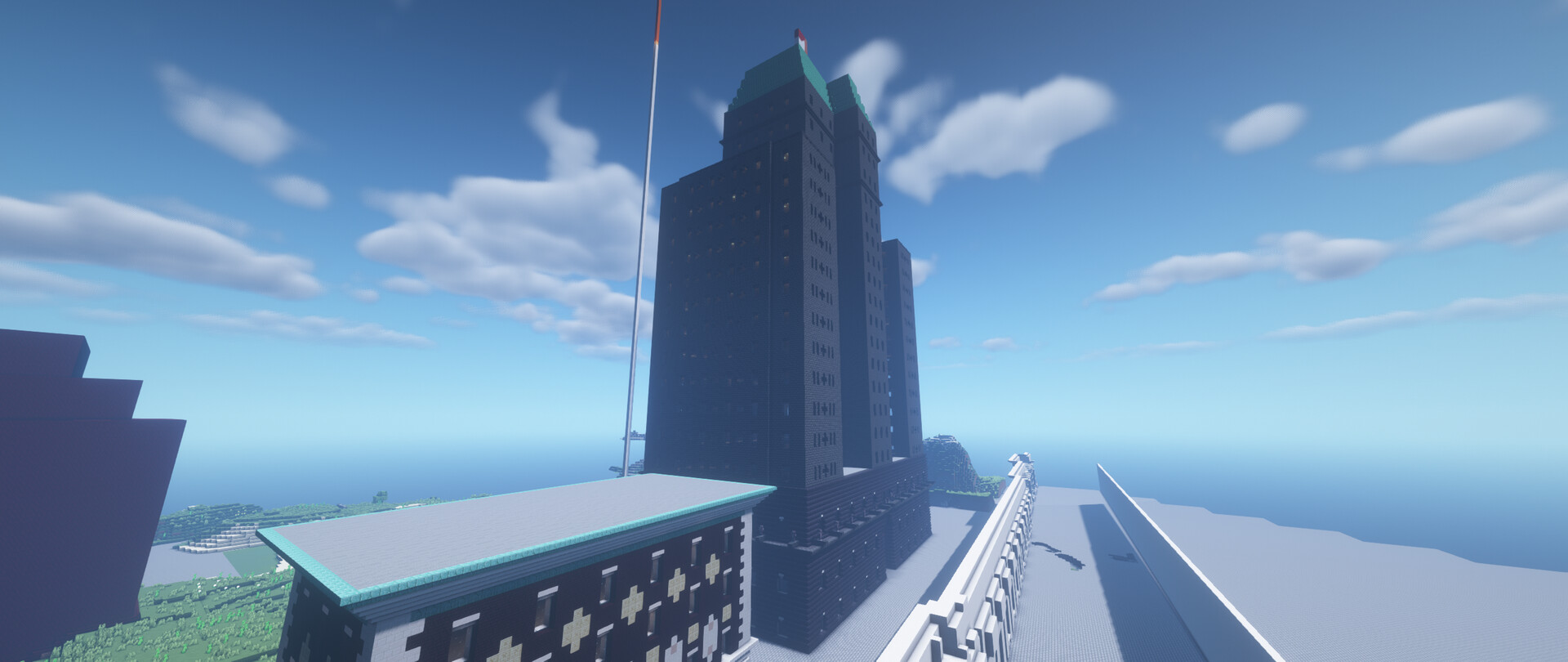 Neo Gothic Art Deco skyscraper Minecraft Map