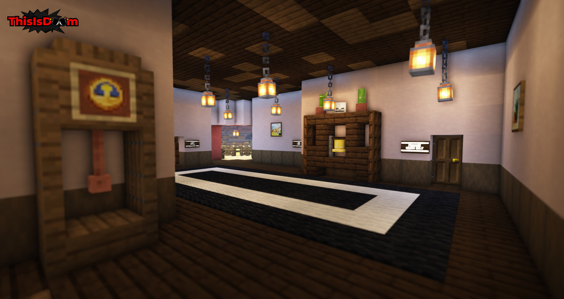 Wild West Saloon and Interior (Build and Litematic) Minecraft Map