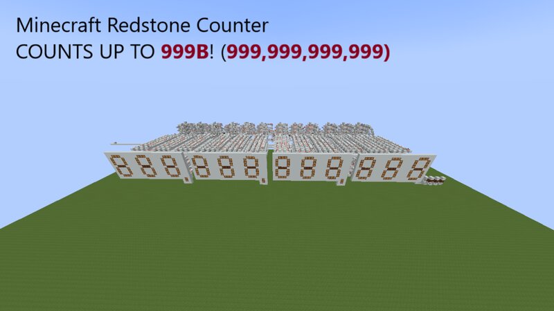 [1.17.1+, Java] 2.25Hz Redstone Counter: COUNTS UP TO 999 BILLION ...