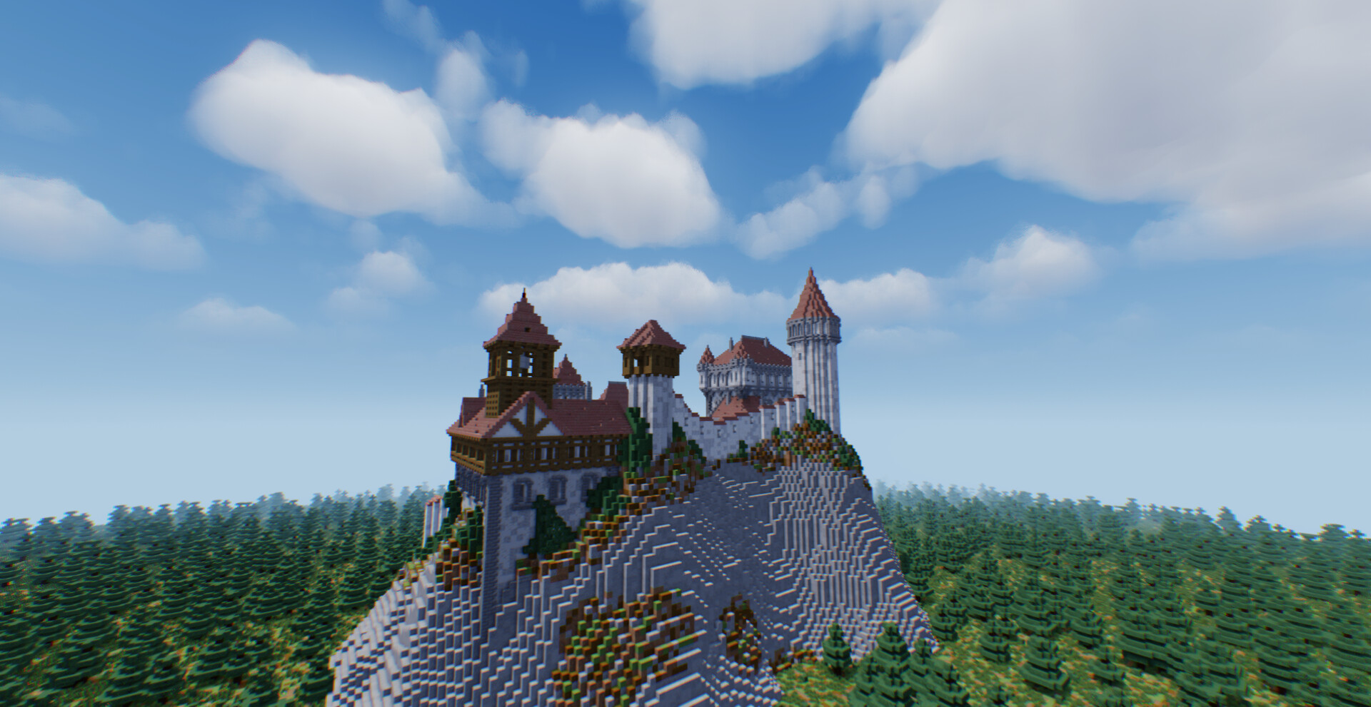 Hochfelsburg - Medieval castle [Downloadable] Minecraft Map