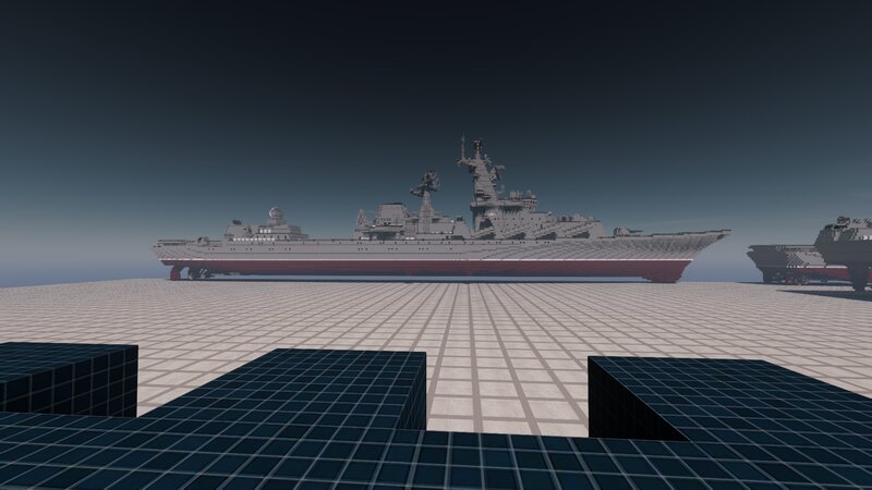 Russian navy Slava class cruiser - Moskva Minecraft Map