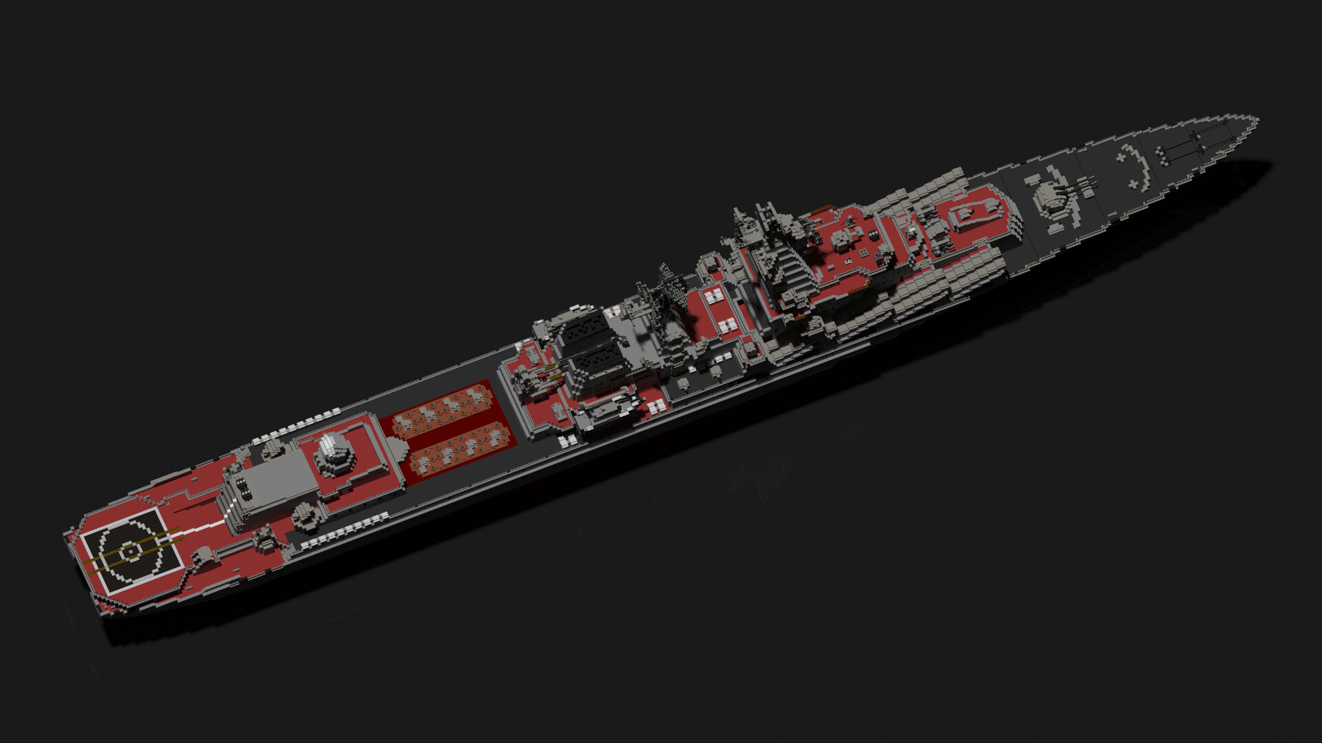 Russian navy Slava class cruiser - Moskva Minecraft Map