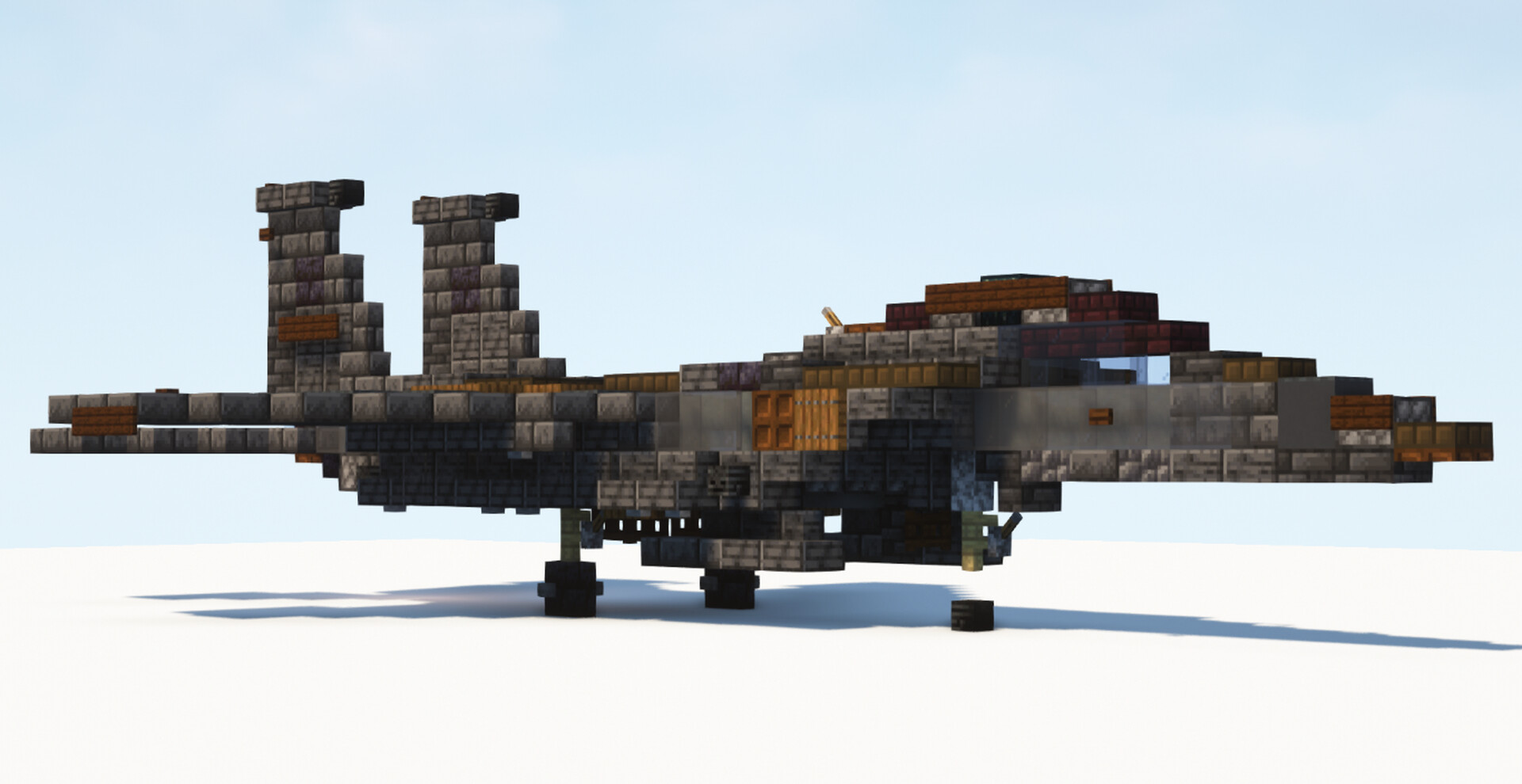 1.5:1 Scale McDonnell Douglas F-15E Strike Eagle Fighter Minecraft Map