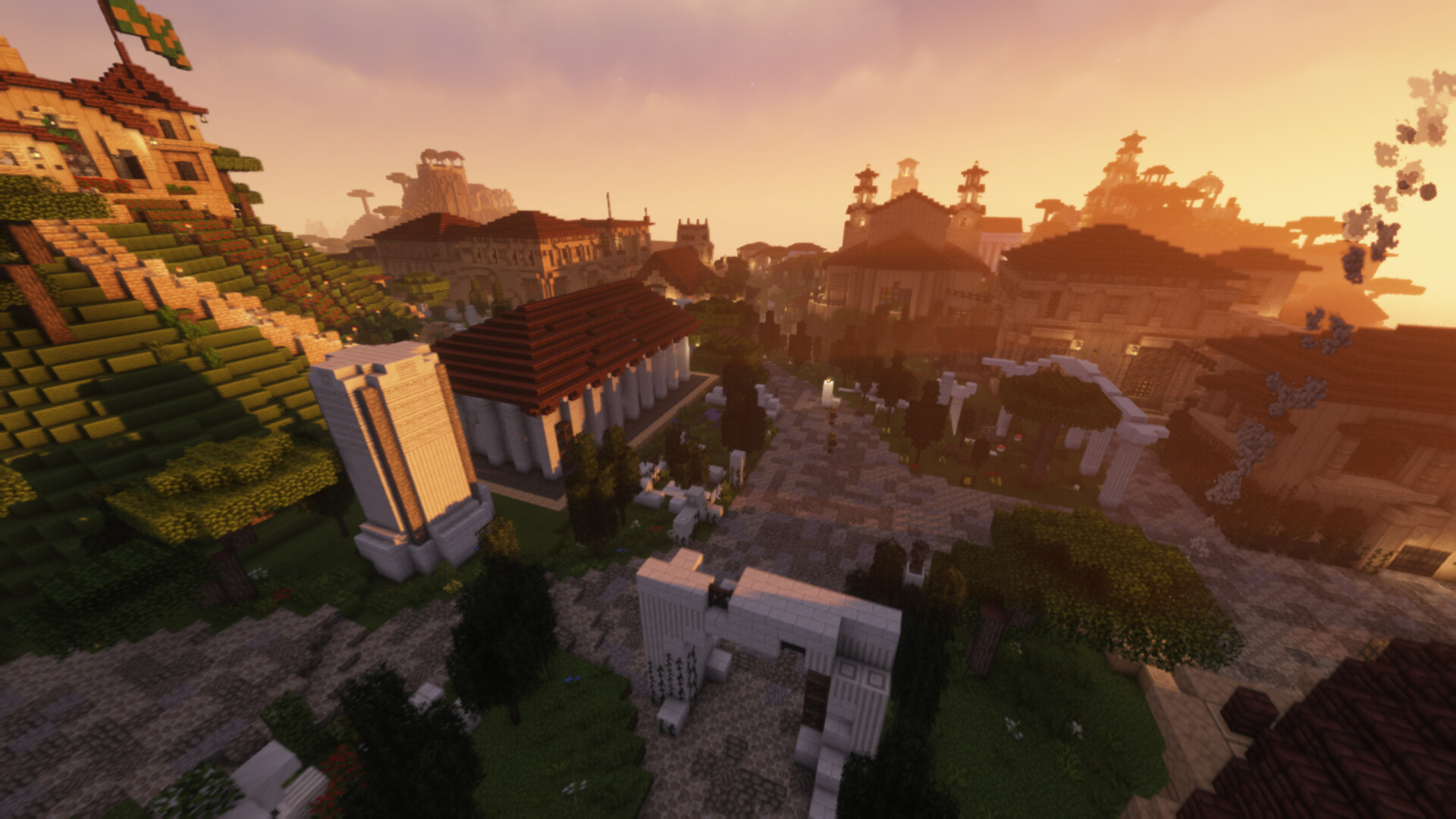 Coastal Roman Town Minecraft Map