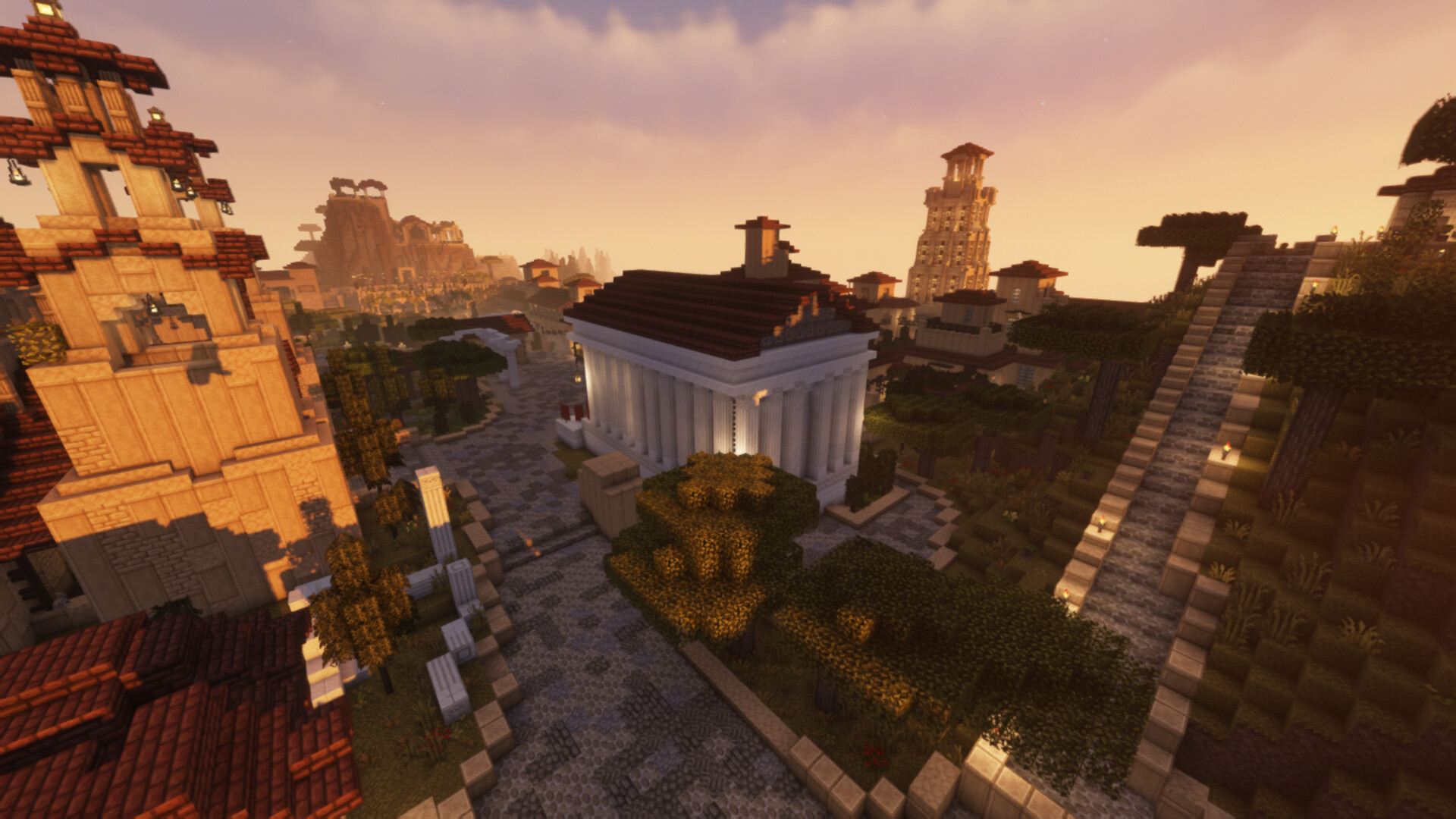 Coastal Roman Town Minecraft Map