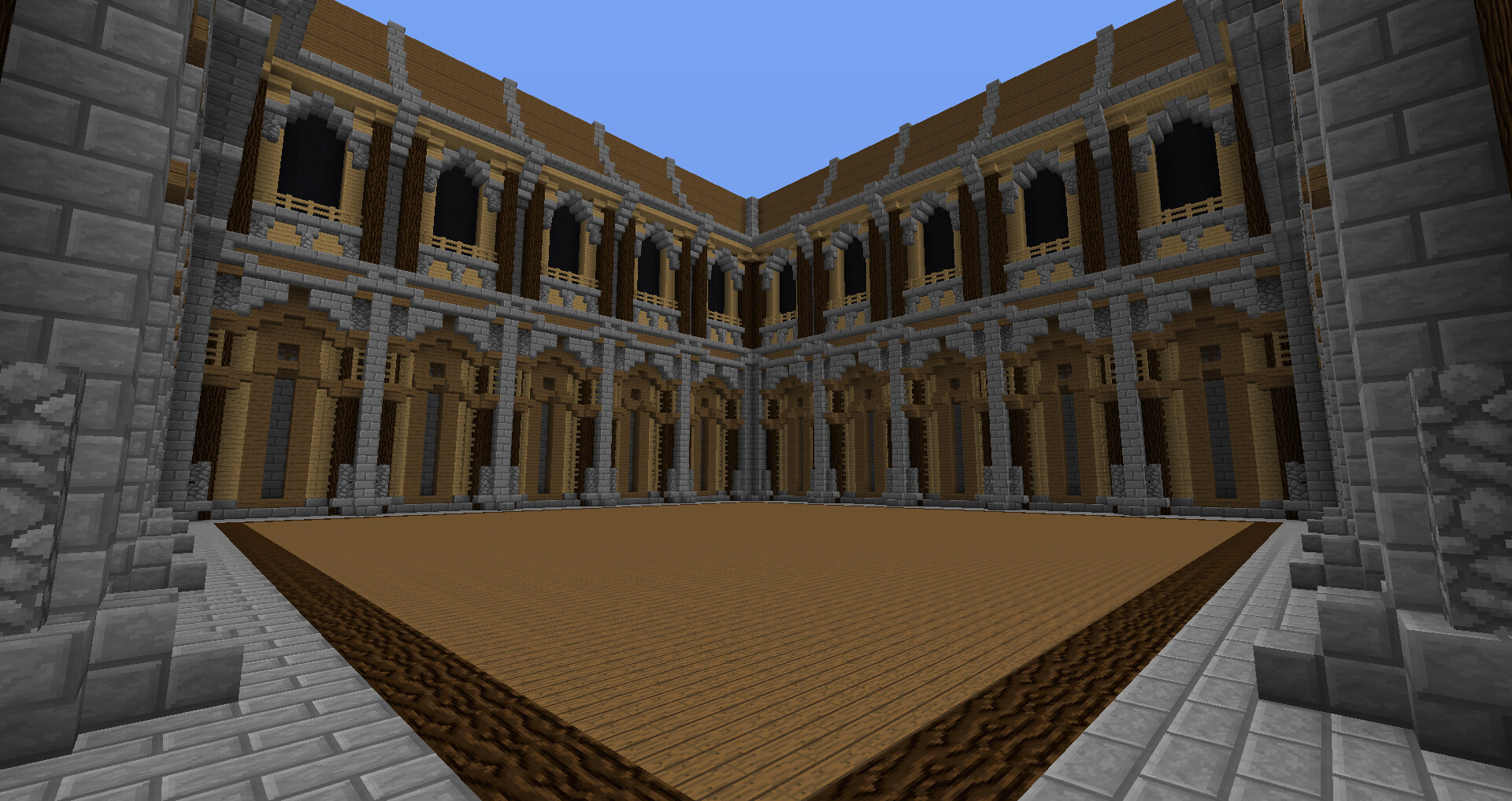 Medieval Town Build Battle Arena Minecraft Map