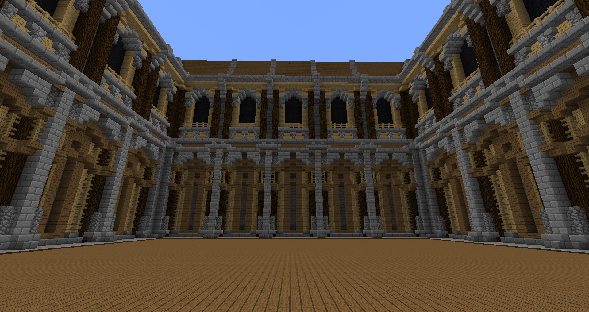 Medieval Town Build Battle Arena Minecraft Map