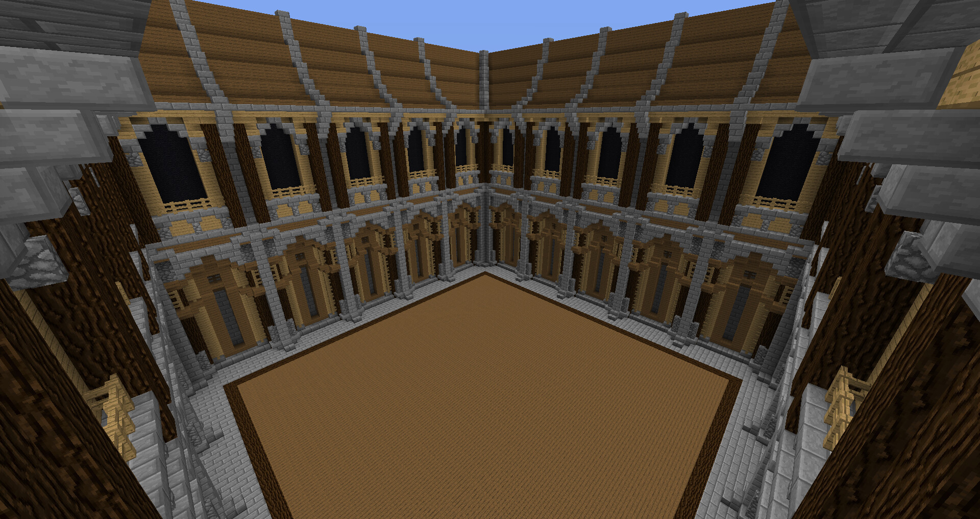 Medieval Town Build Battle Arena Minecraft Map