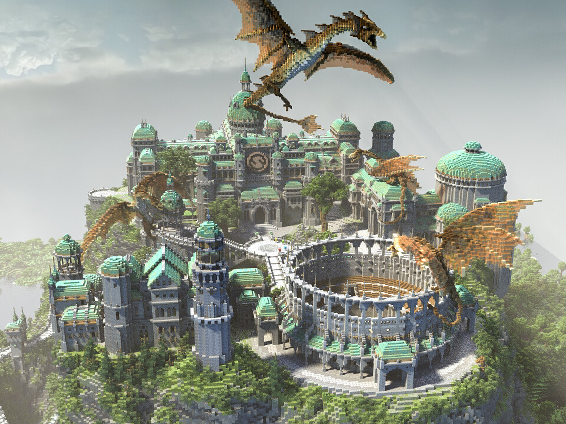 Towny Spawn Map II Minecraft Map