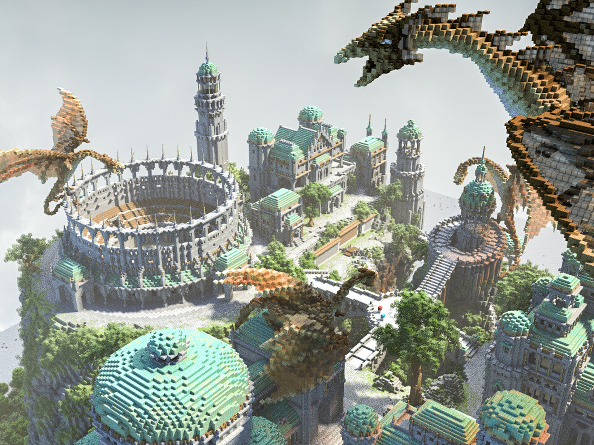 Towny Spawn Map II Minecraft Map