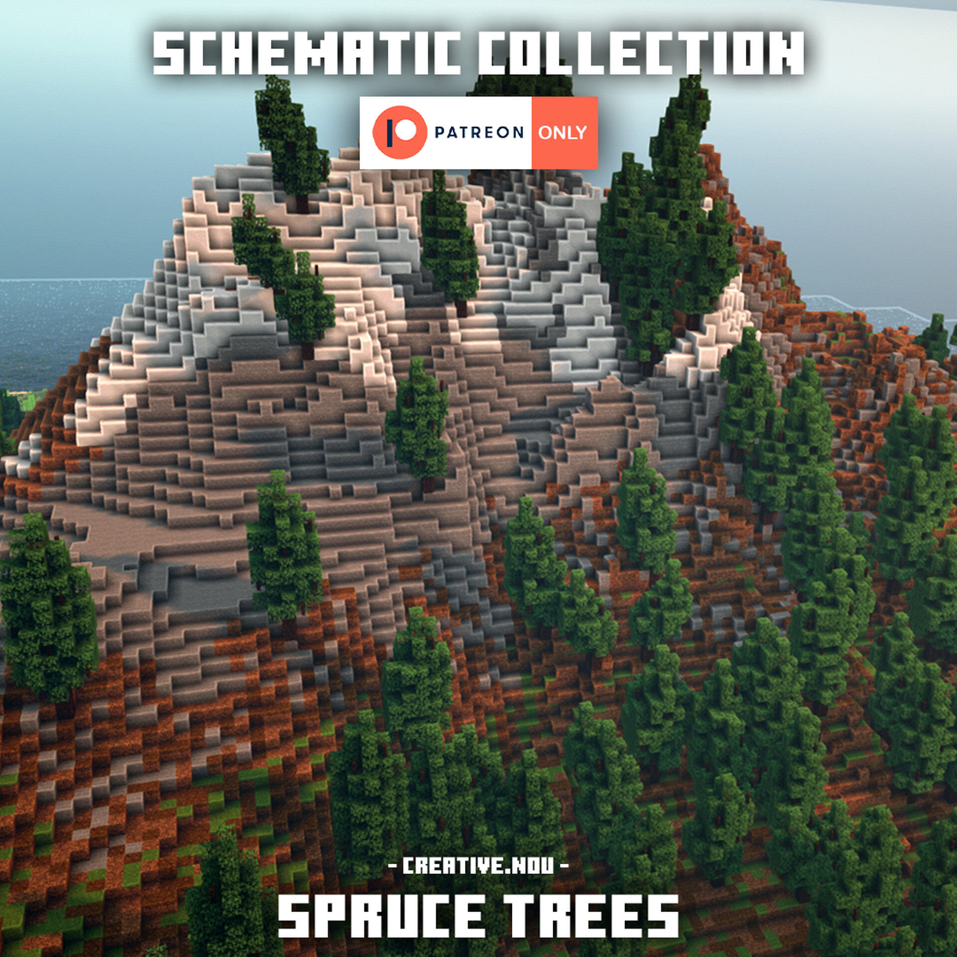 Spruce Trees (Schematic Collection) Minecraft Map