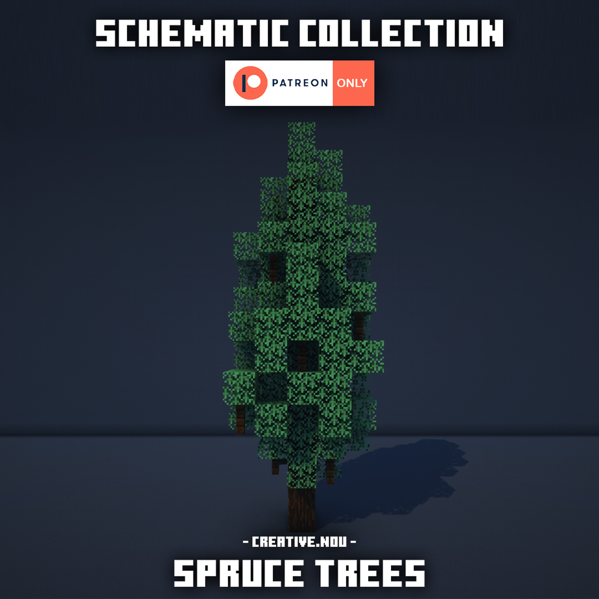 Spruce Trees (Schematic Collection) Minecraft Map