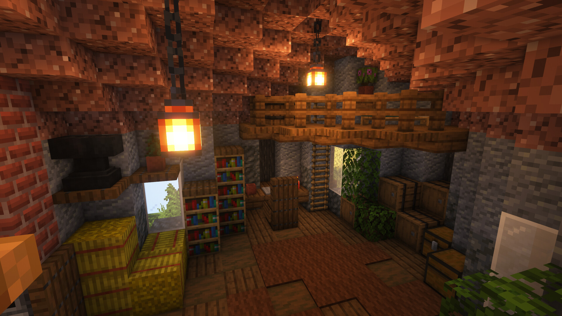 Diagonal British Styled Cottage Minecraft Map