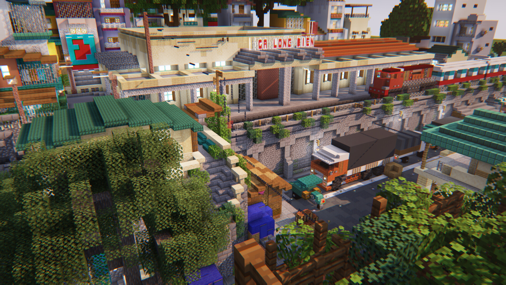 Long Bien Station, Hanoi, Vietnam Minecraft Map