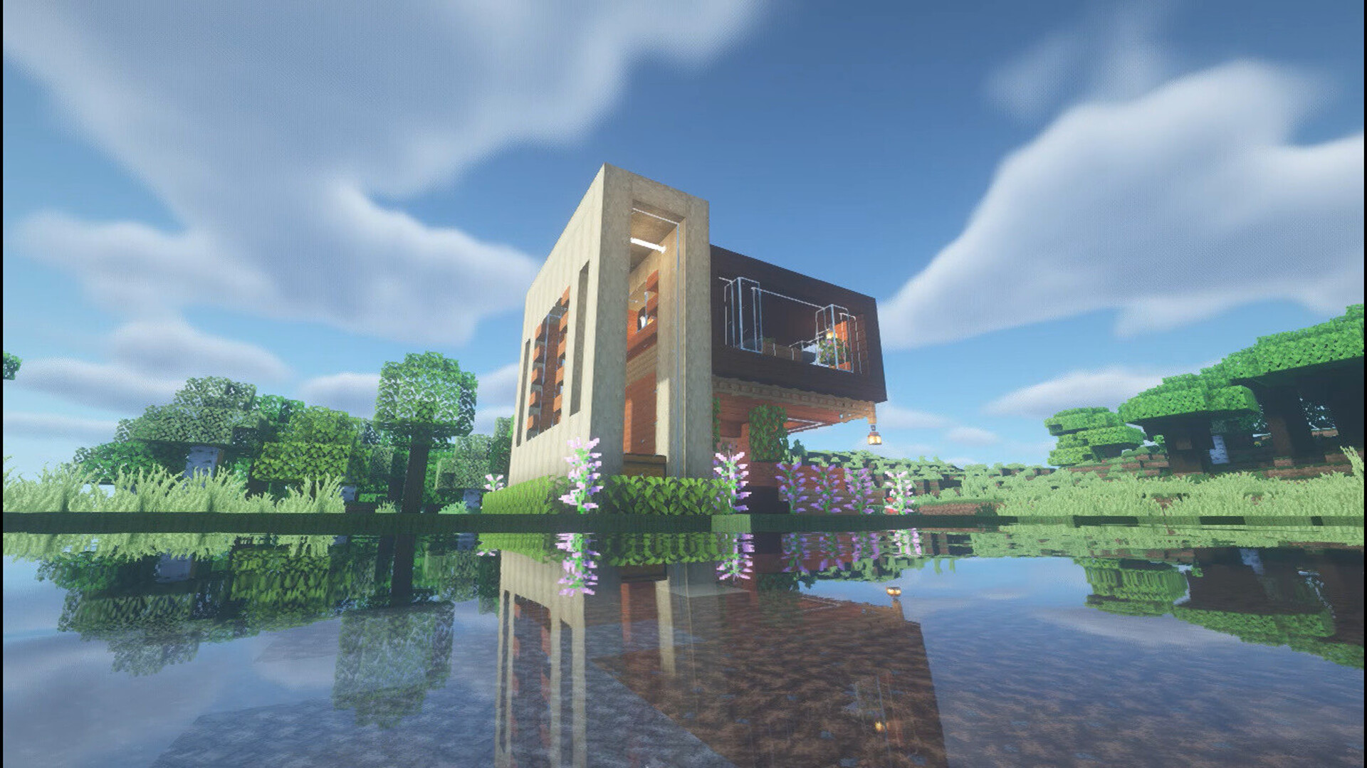 Modern House (Java & Bedrock) Minecraft Map