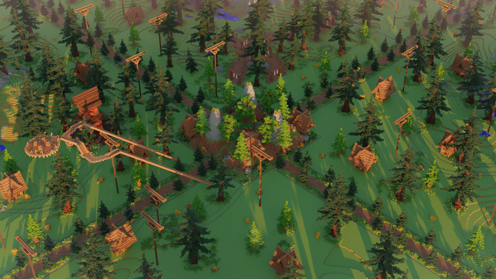 🌲Medieval KitMap Warzone + Spawn & Road 🌲 Minecraft Map