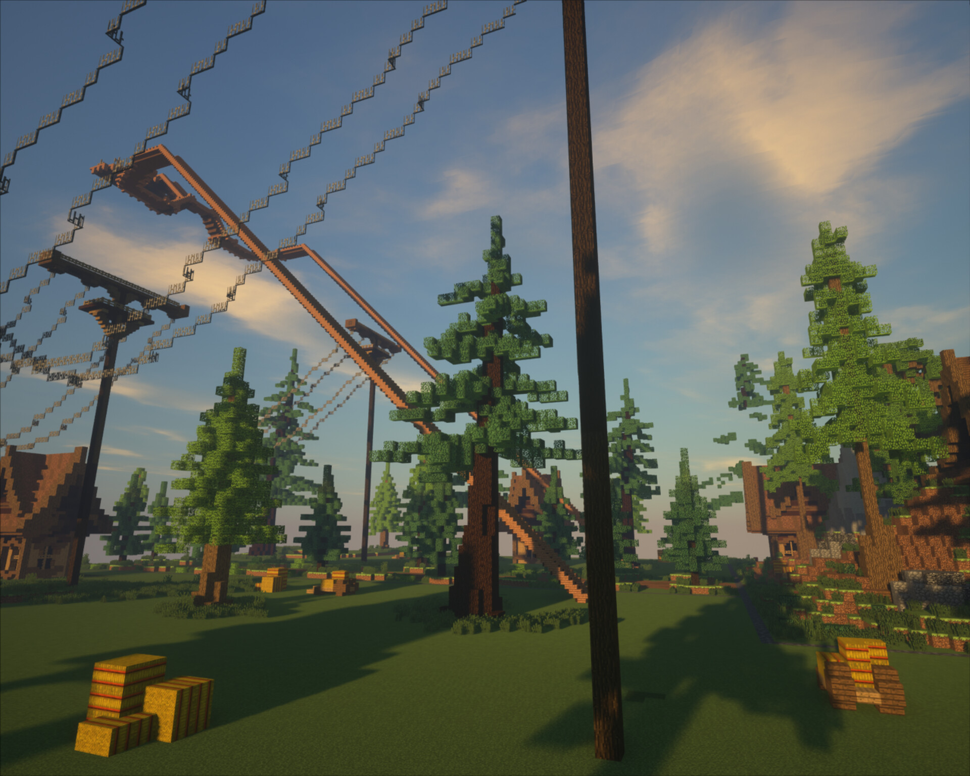 🌲Medieval KitMap Warzone + Spawn & Road 🌲 Minecraft Map