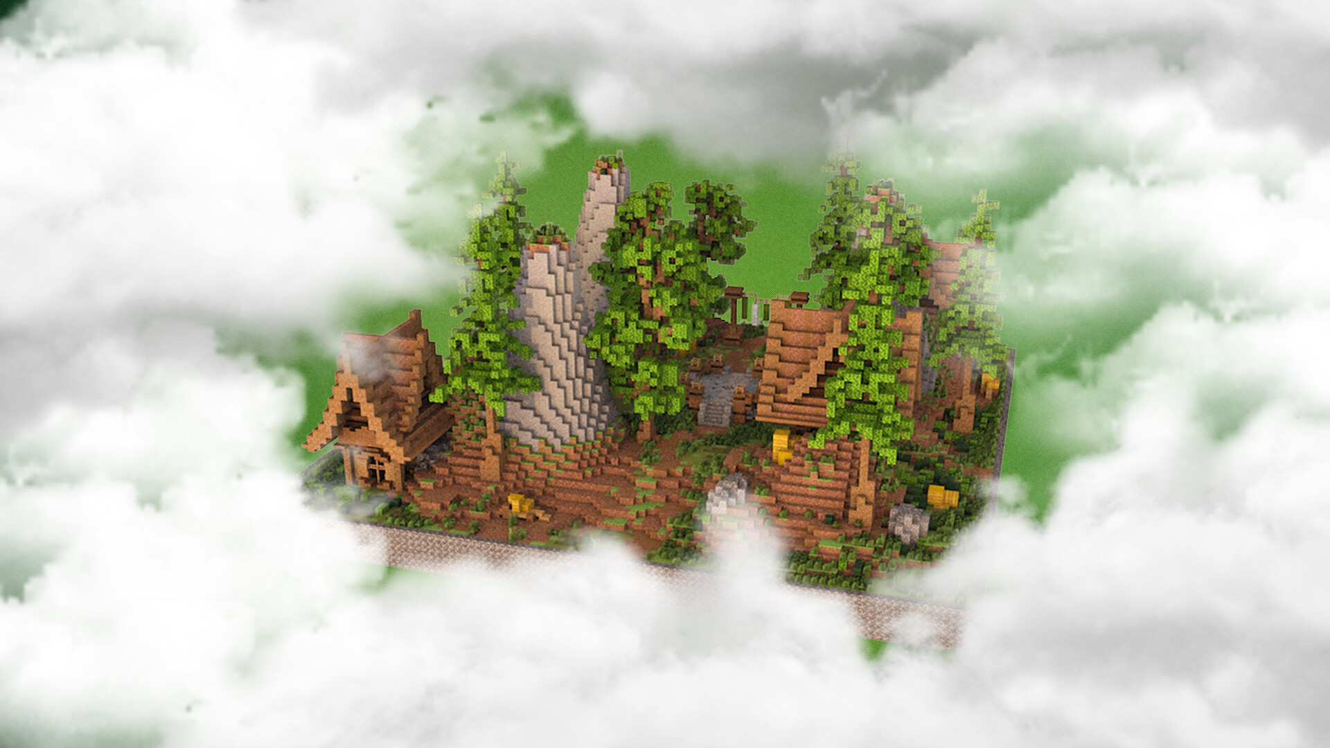 🌲Medieval KitMap Warzone + Spawn & Road 🌲 Minecraft Map