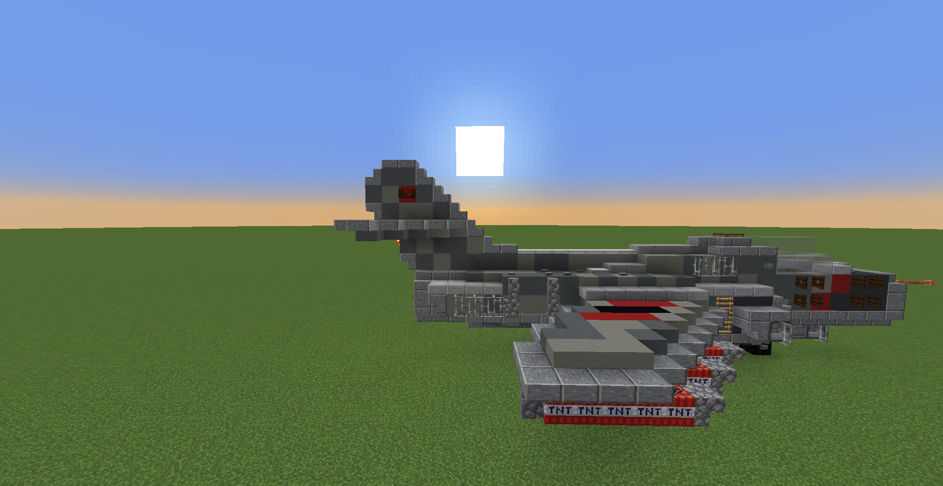 Fully operational Soviet MiG-17 fighter jet (fictional) Minecraft Map