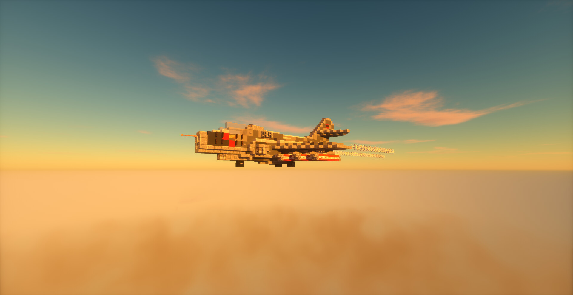Fully operational Soviet MiG-17 fighter jet (fictional) Minecraft Map