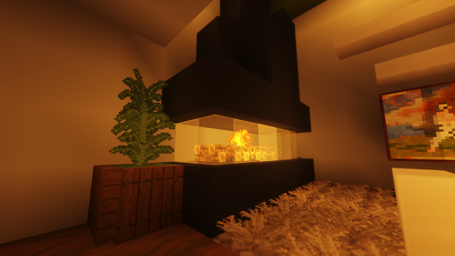 MODERN COTTAGE WITH INTERIOR [Download map] Minecraft Map