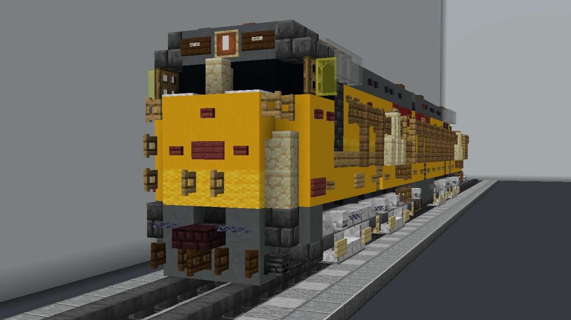 Minecraft Union Pacific GE U50 Diesel Locomotive Minecraft Map