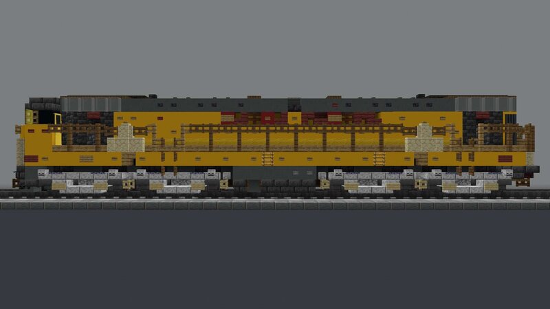 Minecraft Union Pacific GE U50 Diesel Locomotive Minecraft Map