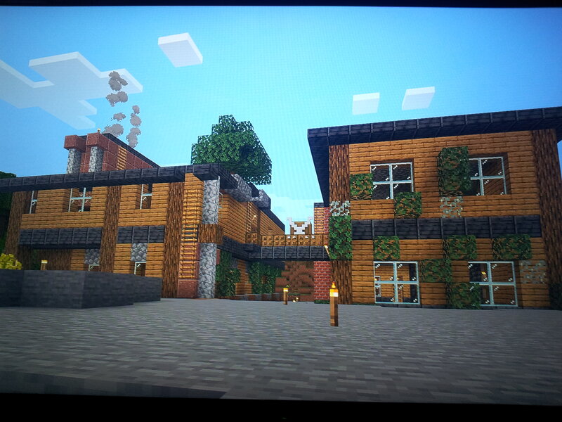 PS4 Minecraft simple base and bridge Minecraft Map