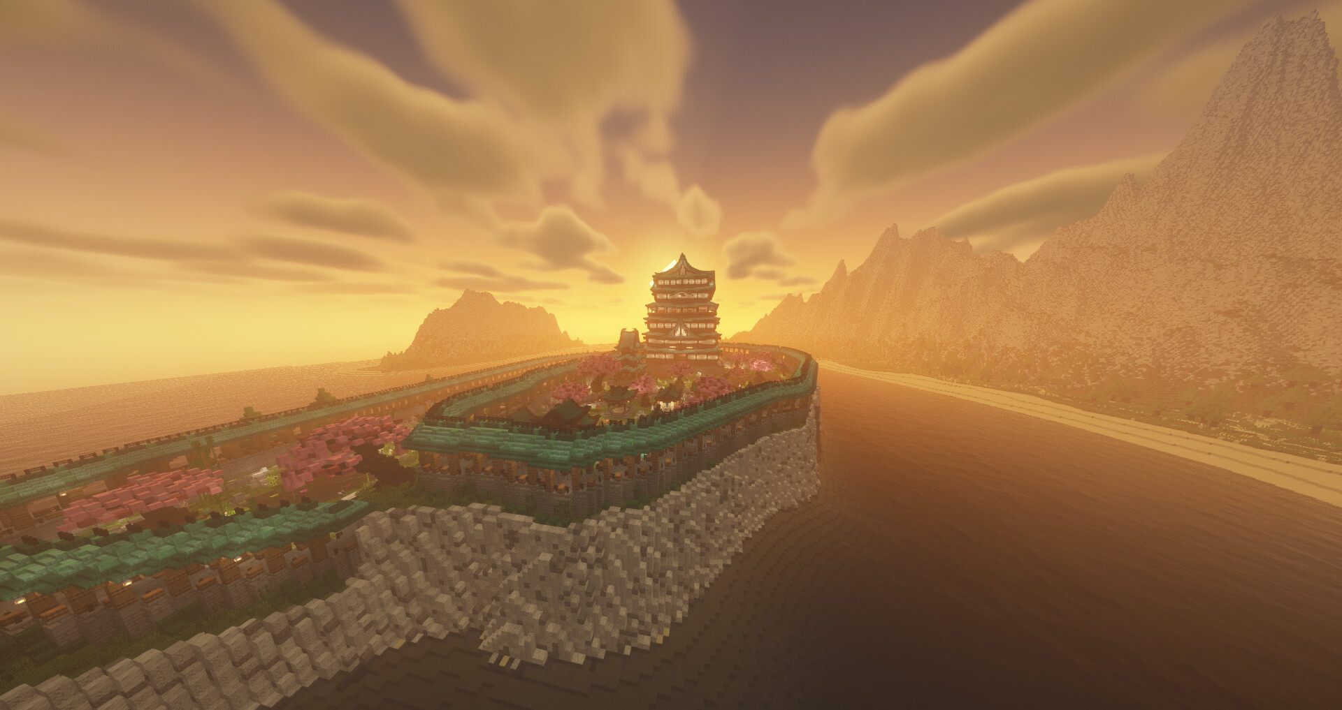 Massive Japanese Island Minecraft Map