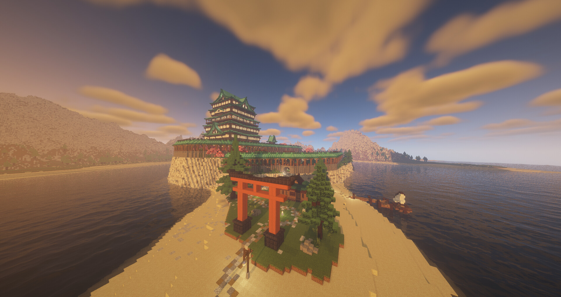 Massive Japanese Island Minecraft Map