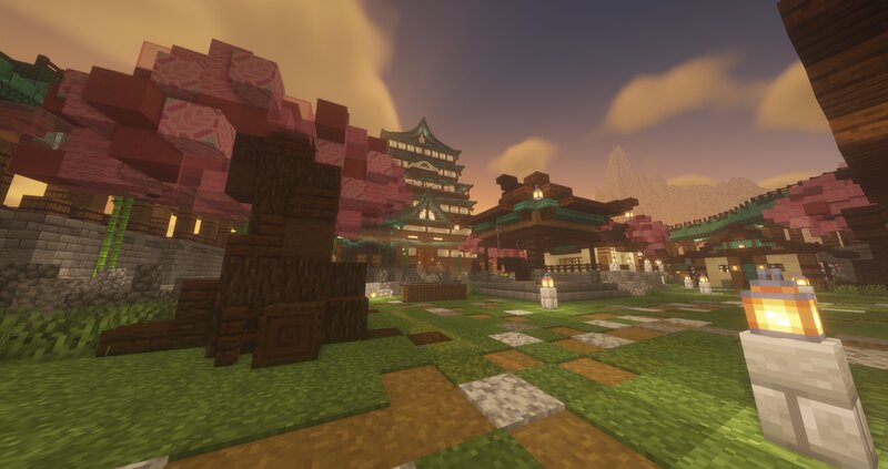 Massive Japanese Island Minecraft Map