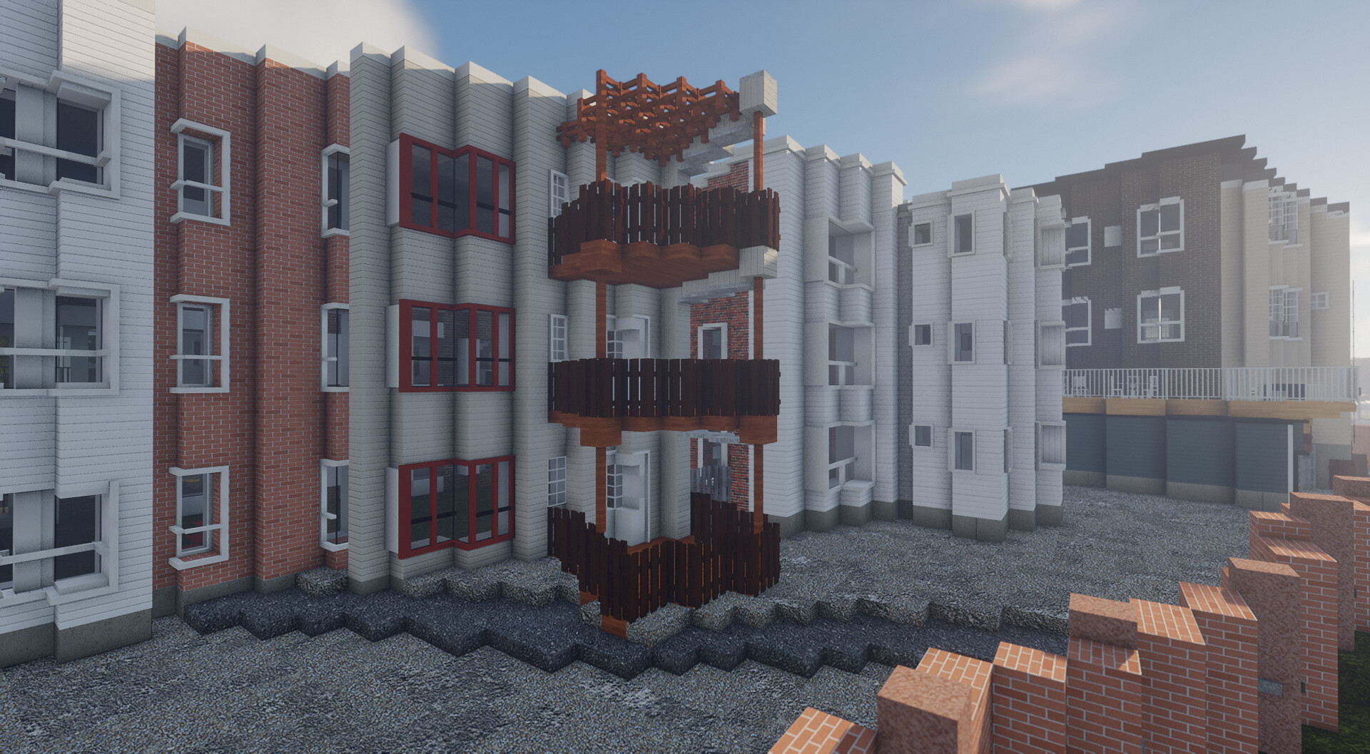 Realistic Angled Canadian Apartments Minecraft Map