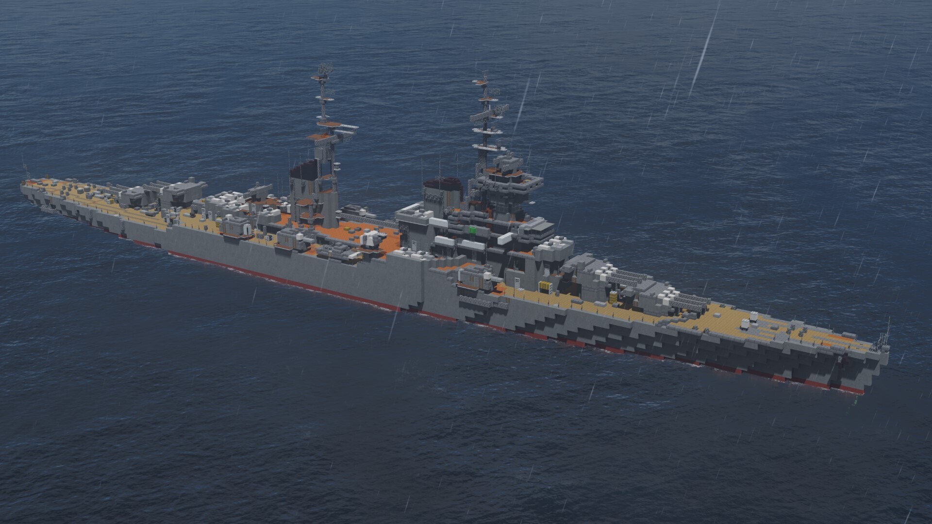 cruiser 68bis Sverdlov class Minecraft Map