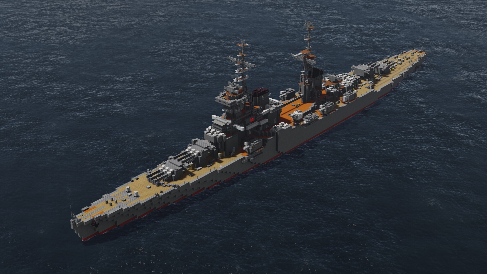 cruiser 68bis Sverdlov class Minecraft Map