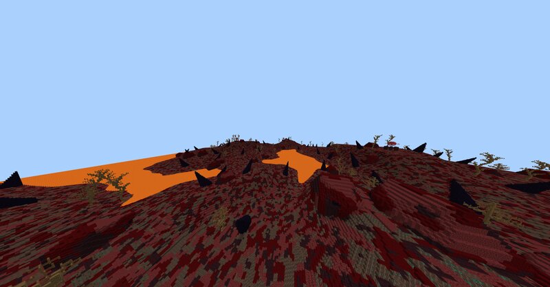 Custom 1000x1000 Nether Warzone For Bedrock Minecraft Map