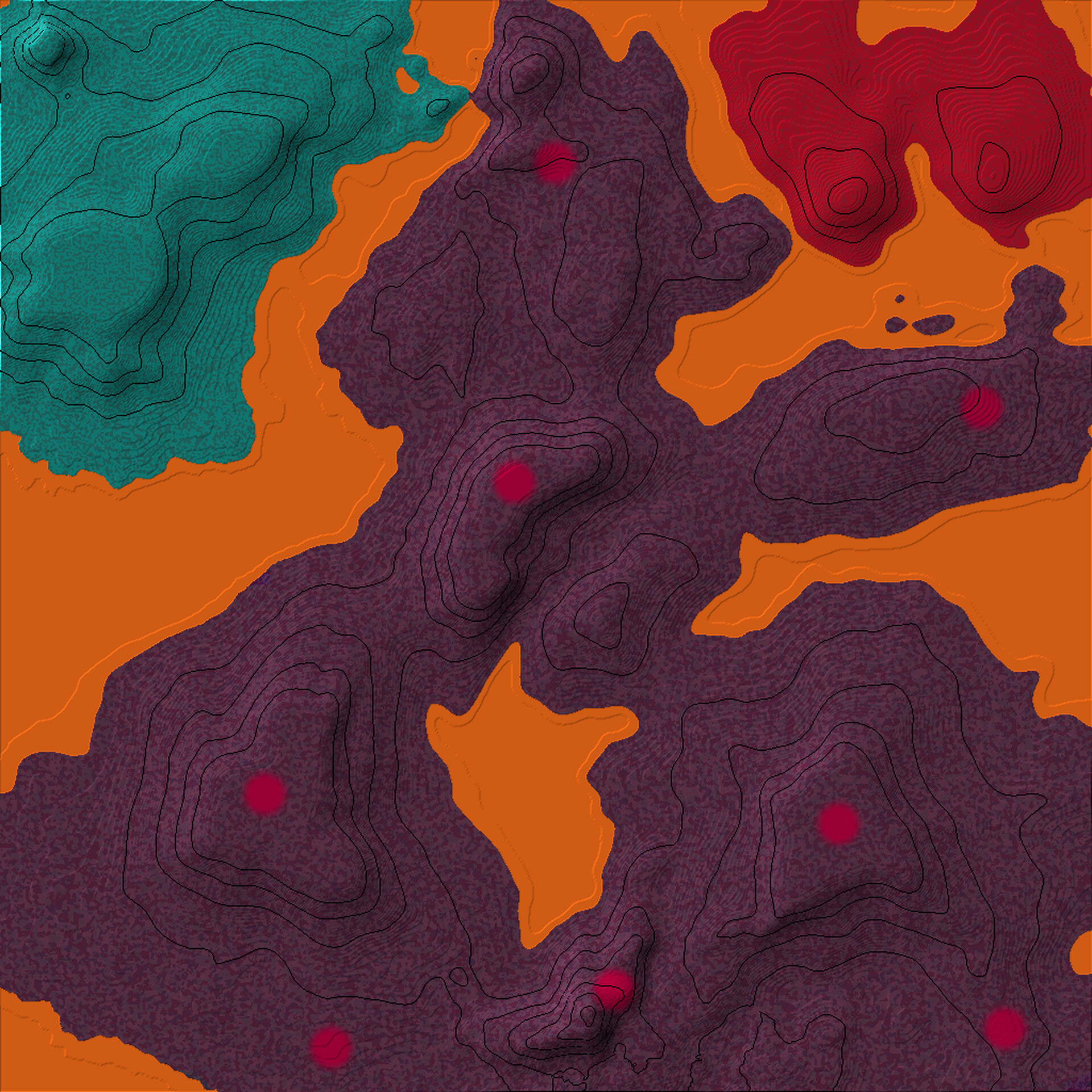 Custom 1000x1000 Nether Warzone For Bedrock Minecraft Map