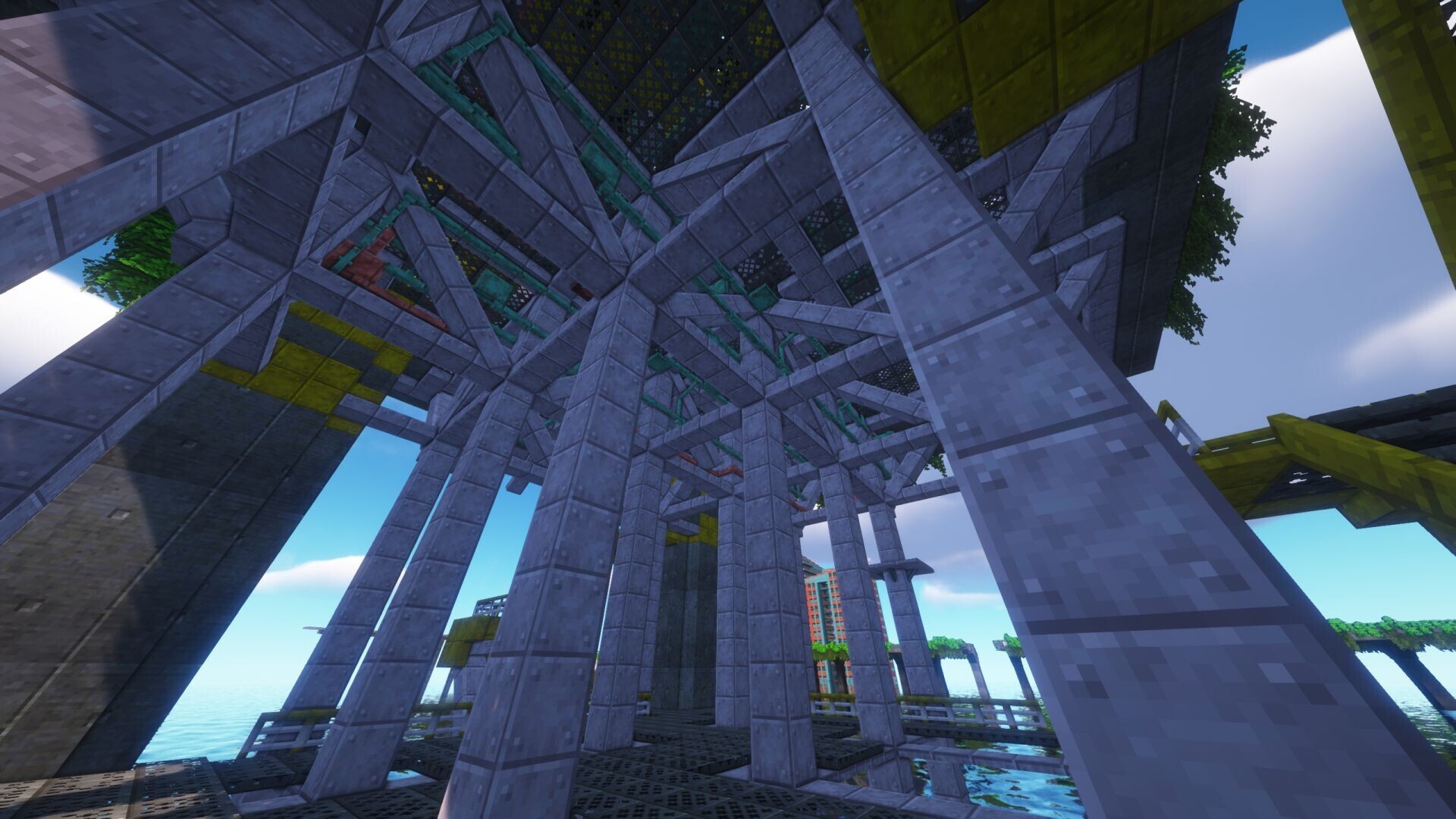 oil rig house Minecraft Map