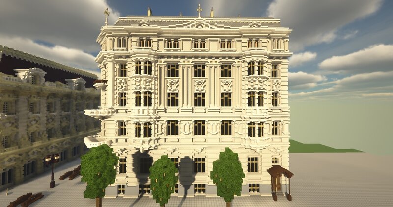 Buildings from Vienna Minecraft Map