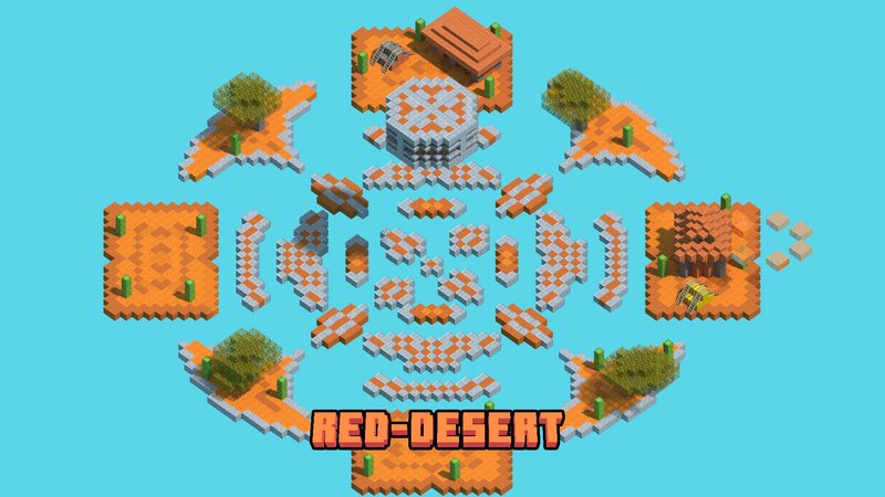 KBFFA Red-Desert Theme Map [1.8.9-1.18.2] Minecraft Map