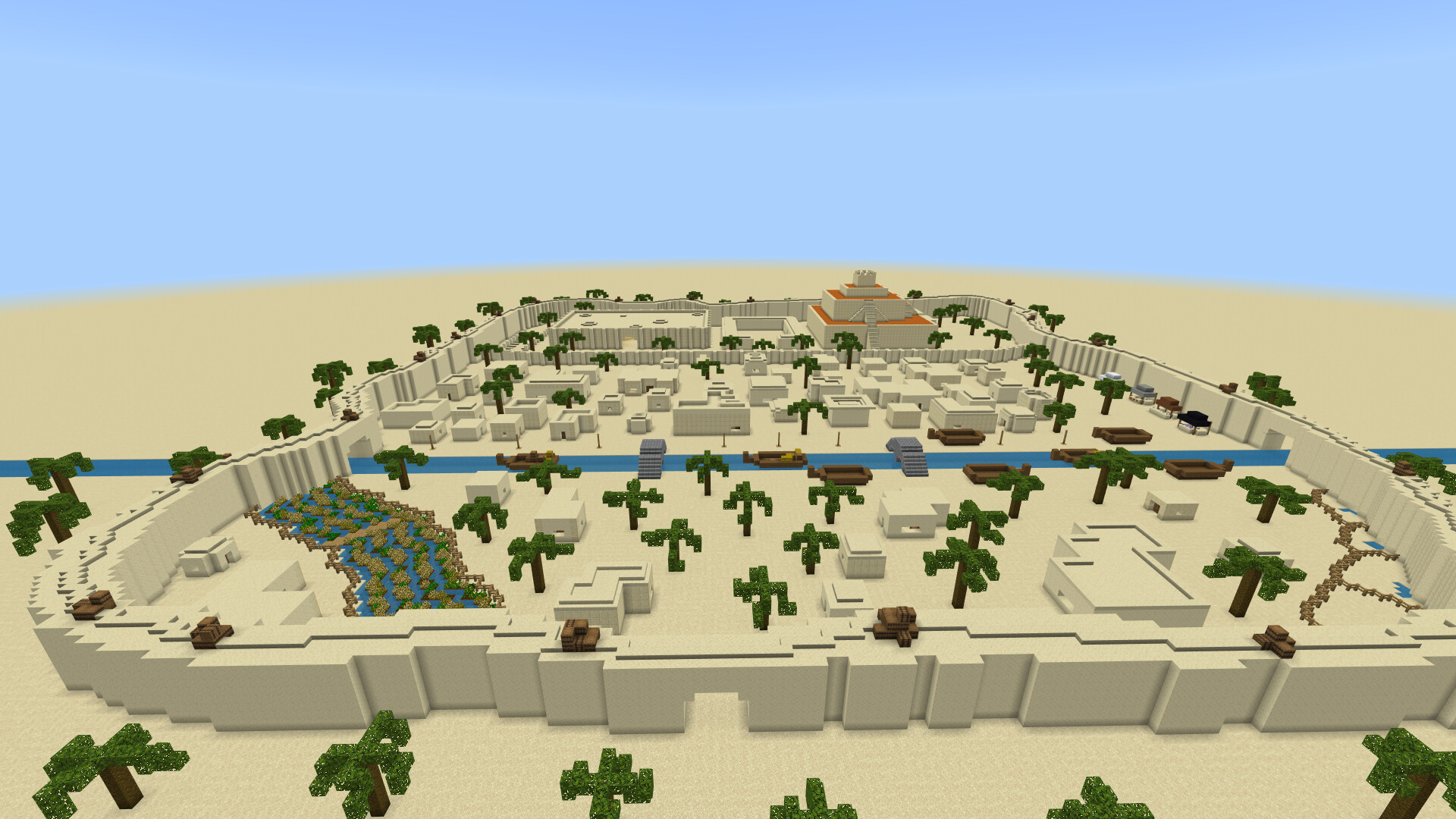 Map of city-state in Mesopotamia Minecraft Map