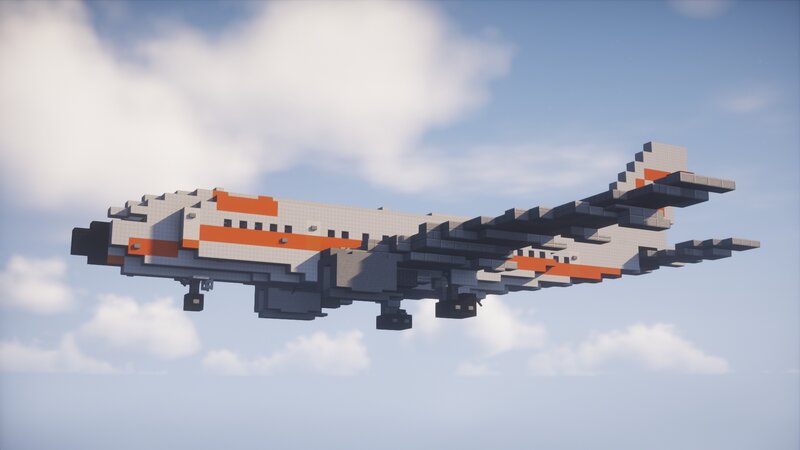 (V2) Airbus A300 B1 | 1:1 Scale + Download Minecraft Map