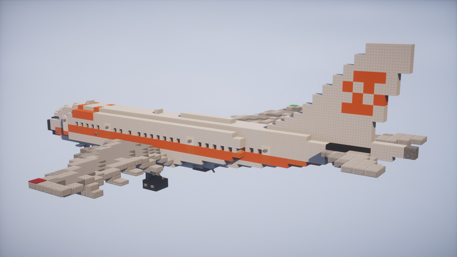 (V2) Airbus A300 B1 | 1:1 Scale + Download Minecraft Map