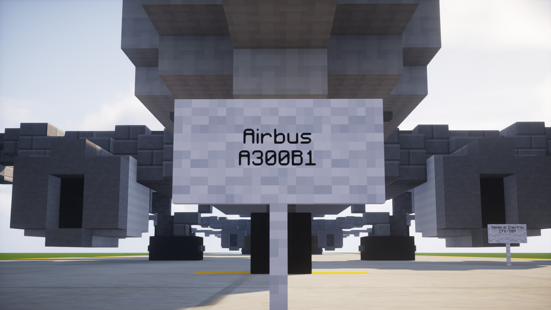 (V2) Airbus A300 B1 | 1:1 Scale + Download Minecraft Map