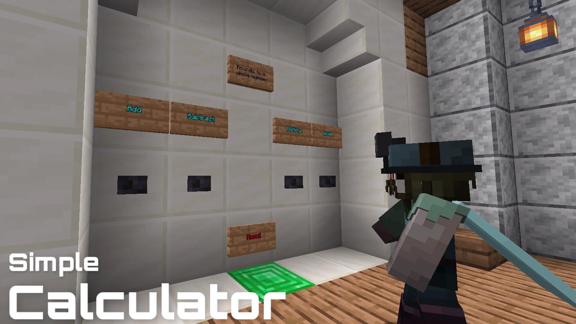 Simple Calculator Minecraft Map